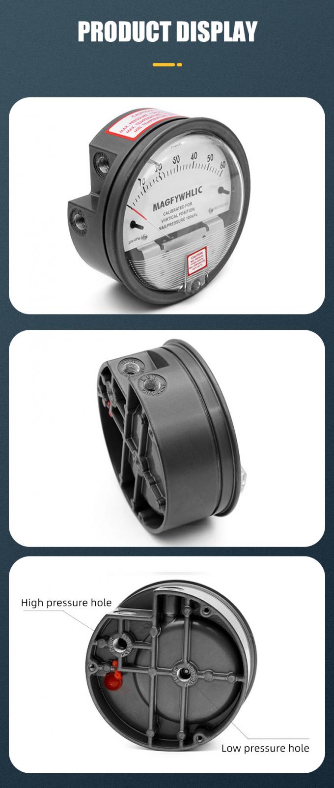 4% Precision 0-10Kpa Differential Pressure Flow Meter Performance ...