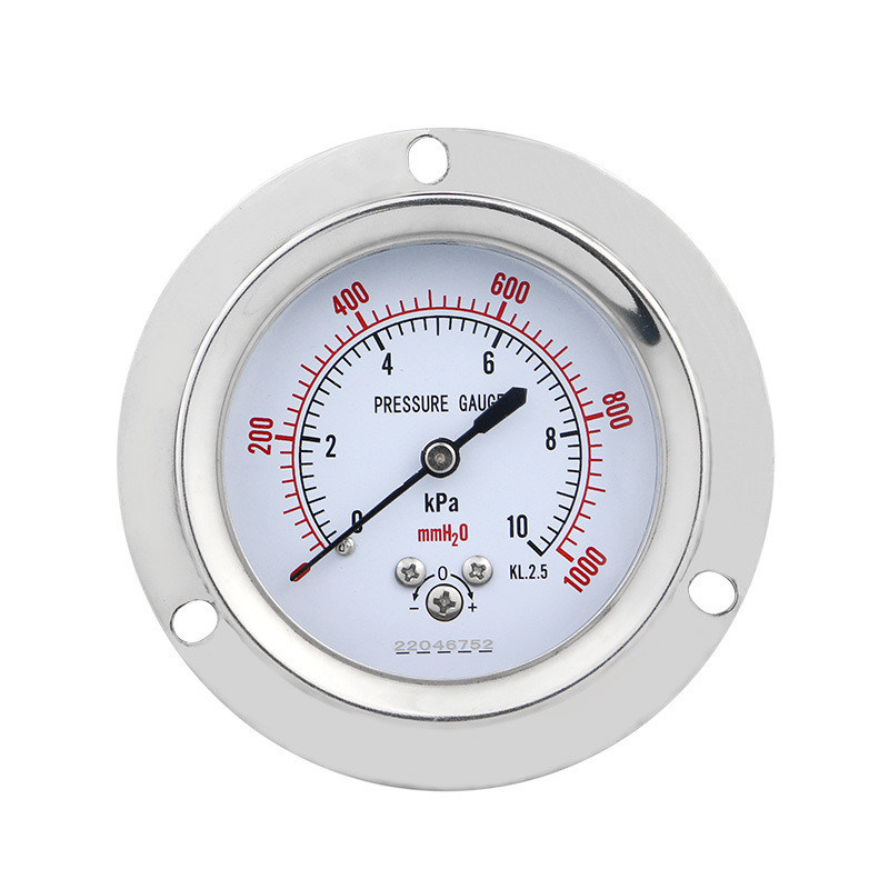 60mm Manometer Pressure Gauge for Liquid Detection 2.5% Accuracy 100kpa ...