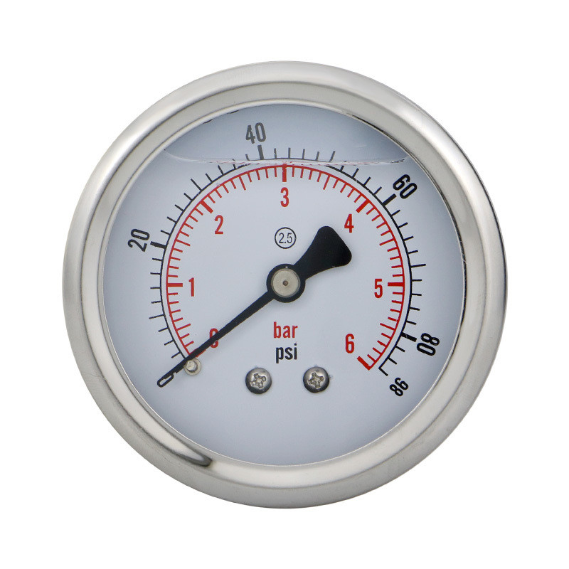 YN60Z Copper Joint NPT1/4 Thread Pressure Gauge for 60mm Brass Thread ...